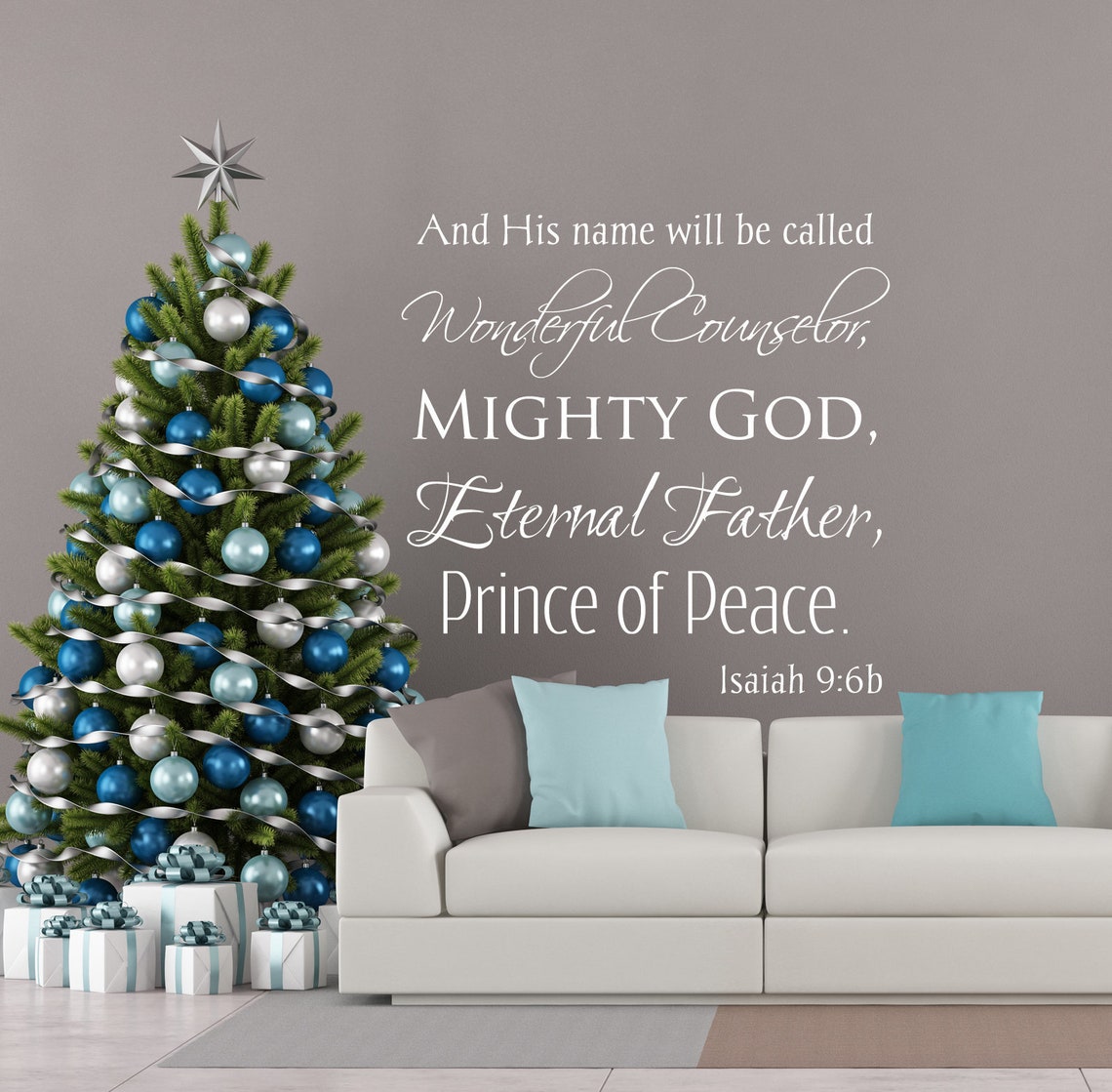 Vinyl Wall Art Decal | Isaiah 9:6 | "and His Name Will Be Called ...