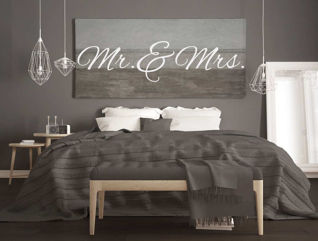 Vinyl Wall Art Decal | "mr. & Mrs." | Marriage Wedding Anniversary ...