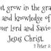 Vinyl Wall Decal | 2 Peter 3:18 | "but Grow in the Grace and Knowledge ...
