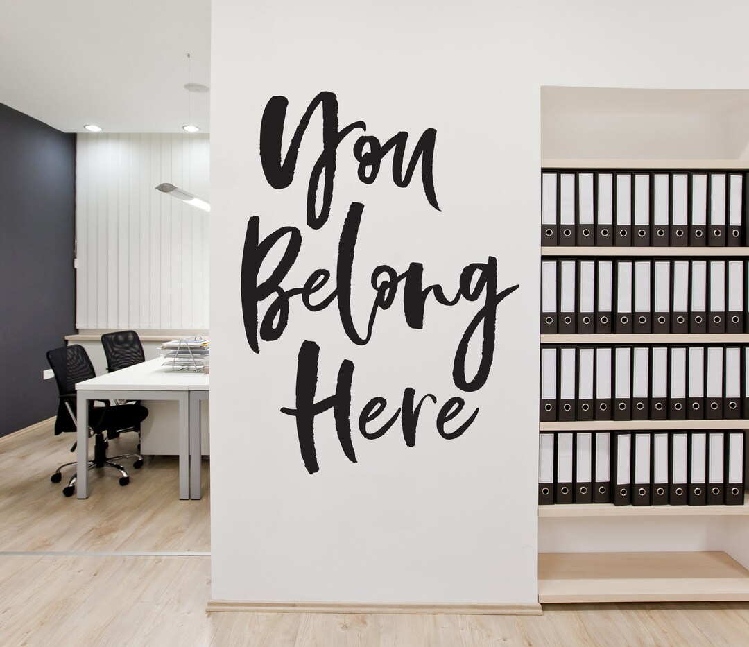 Vinyl Wall Art Decal | "you Belong Here" | Classroom ~ Children ~ Kids ...