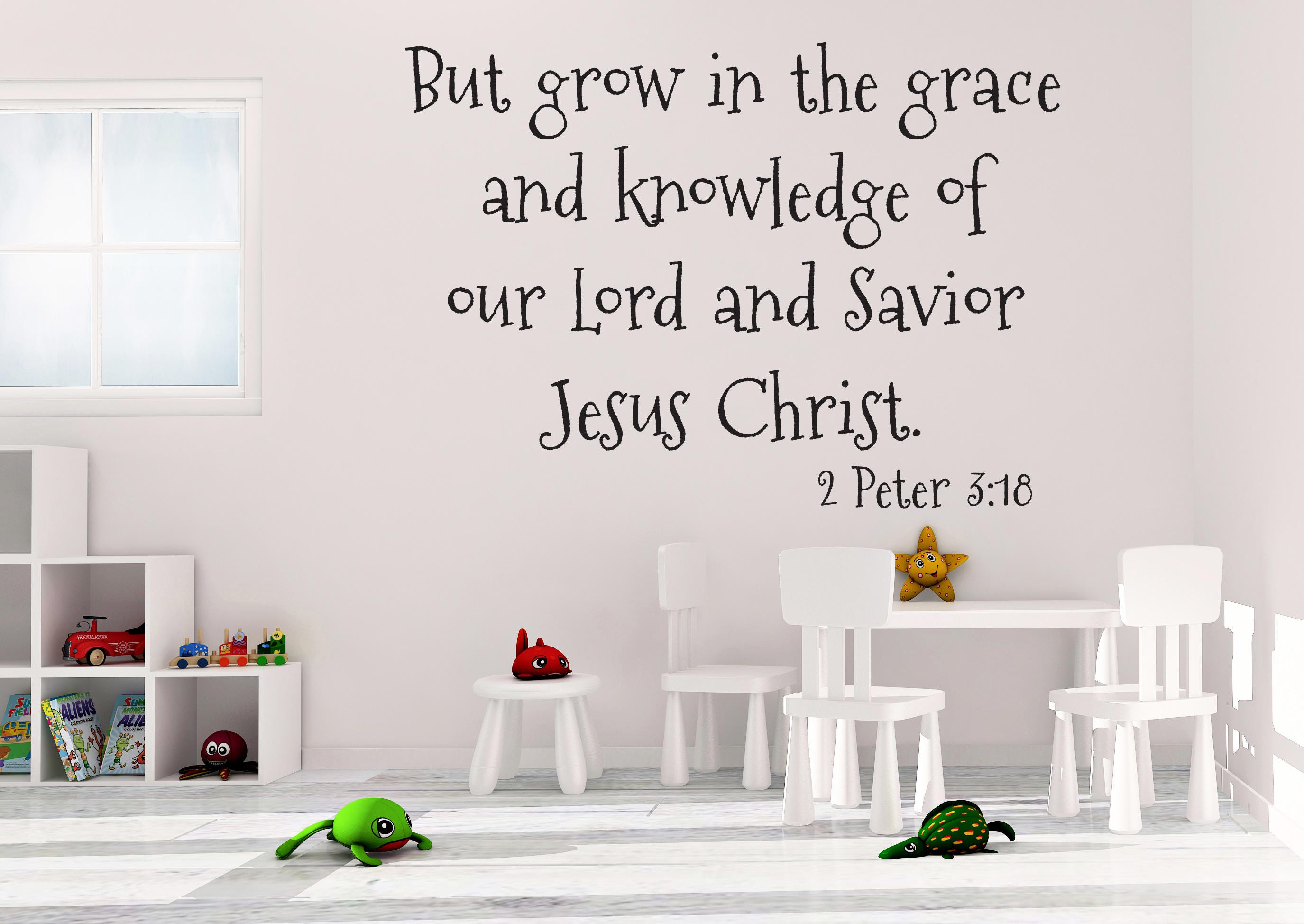 Vinyl Wall Decal 2 Peter 3:18 But grow in the grace | Etsy