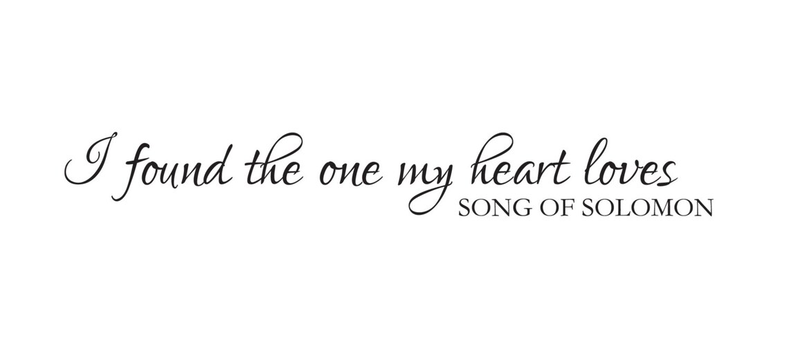 Vinyl Decal i Found the One My Heart Loves - Etsy
