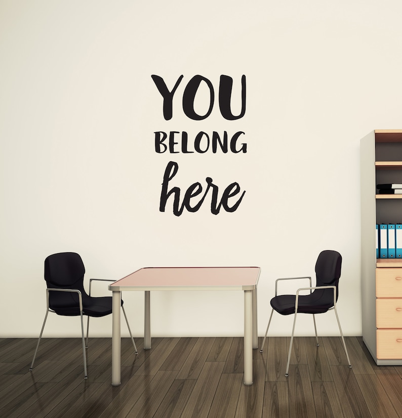 Vinyl Wall Art Decal | "you Belong Here" | Classroom ~ Children ~ Kids ...