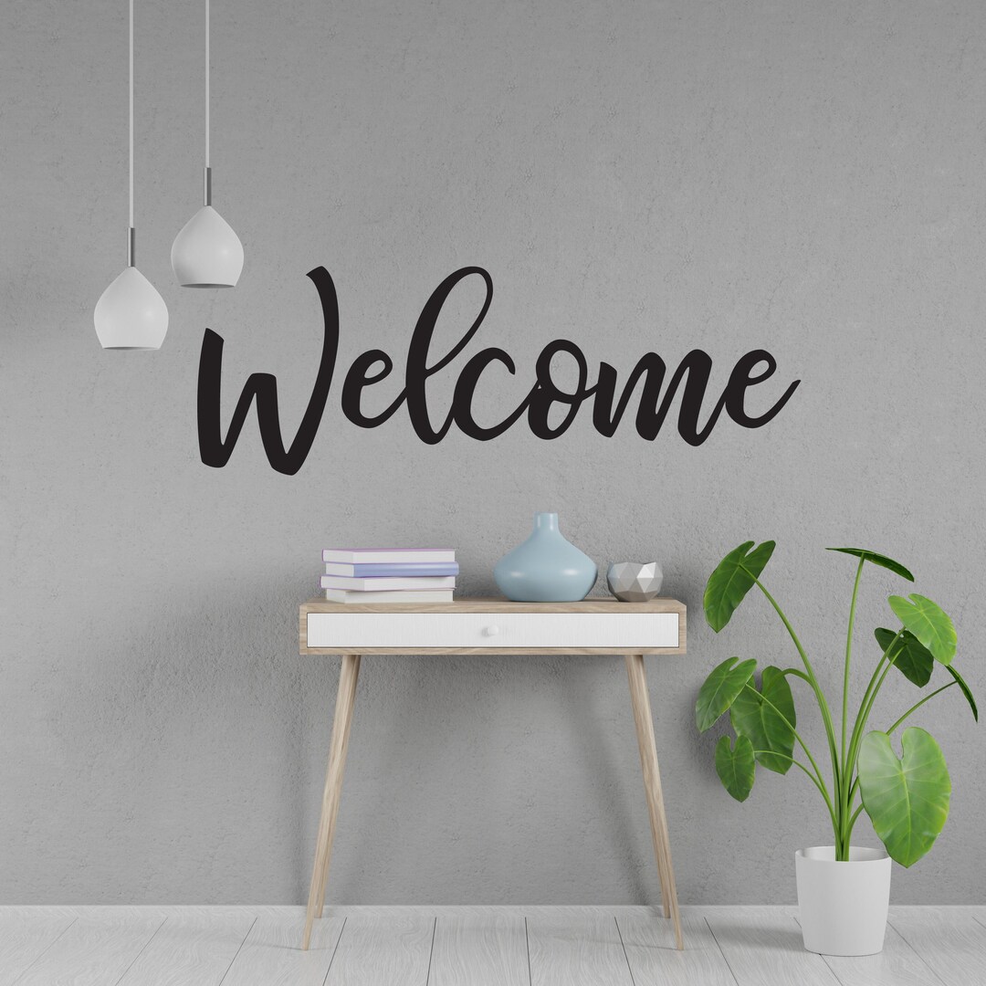 Vinyl Decal | "welcome" | Door Sign Church Worship Sanctuary - Etsy