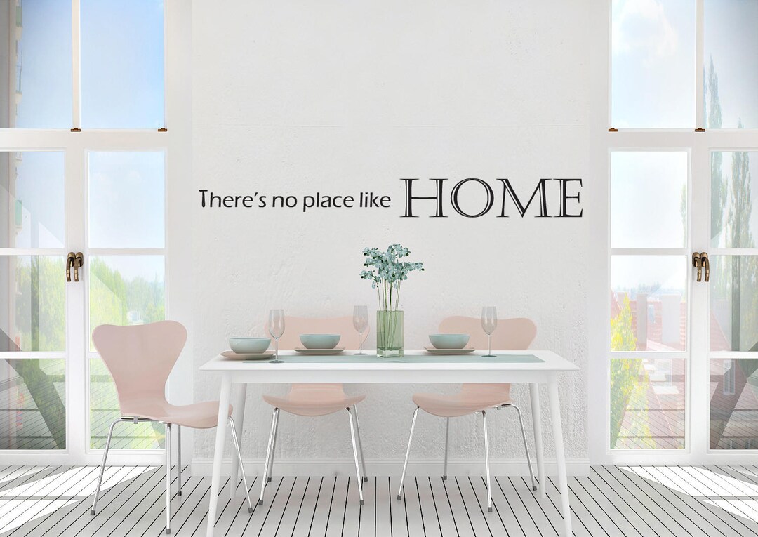 Vinyl Wall Art Decal | "there's No Place Like Home" - Etsy