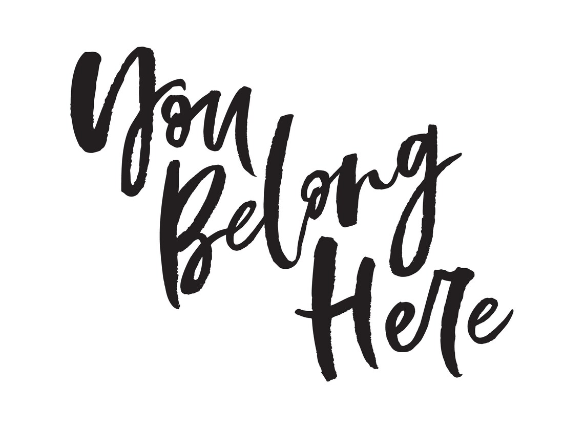 Vinyl Wall Art Decal you Belong Here Classroom - Etsy