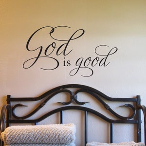 Vinyl Wall Art Decal | "god is Good" - Etsy