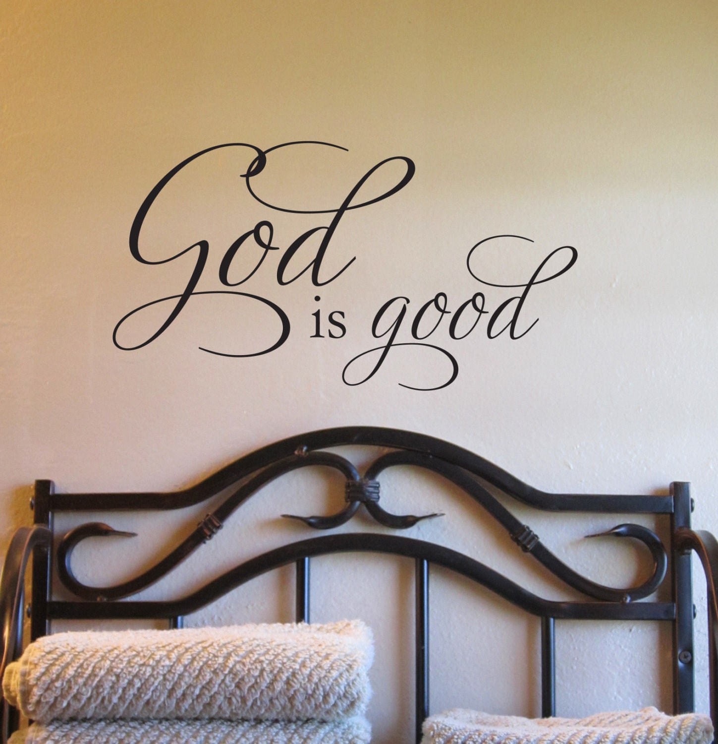 Vinyl Wall Art Decal God is good | Etsy
