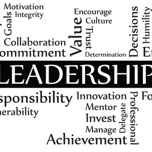 Leadership Vinyl Wall Art Decal Workplace Word Cluster Cloud Business ...