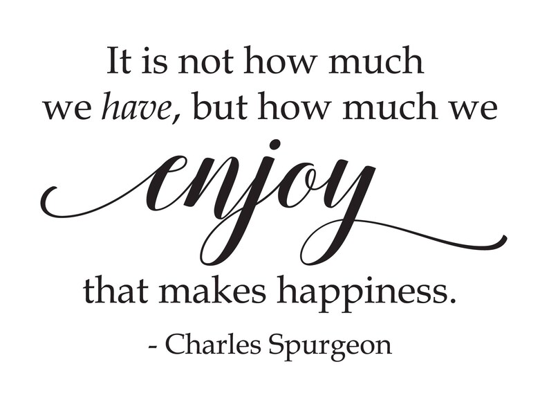 Vinyl Wall Art Decal it is Not How Much We Have but - Etsy