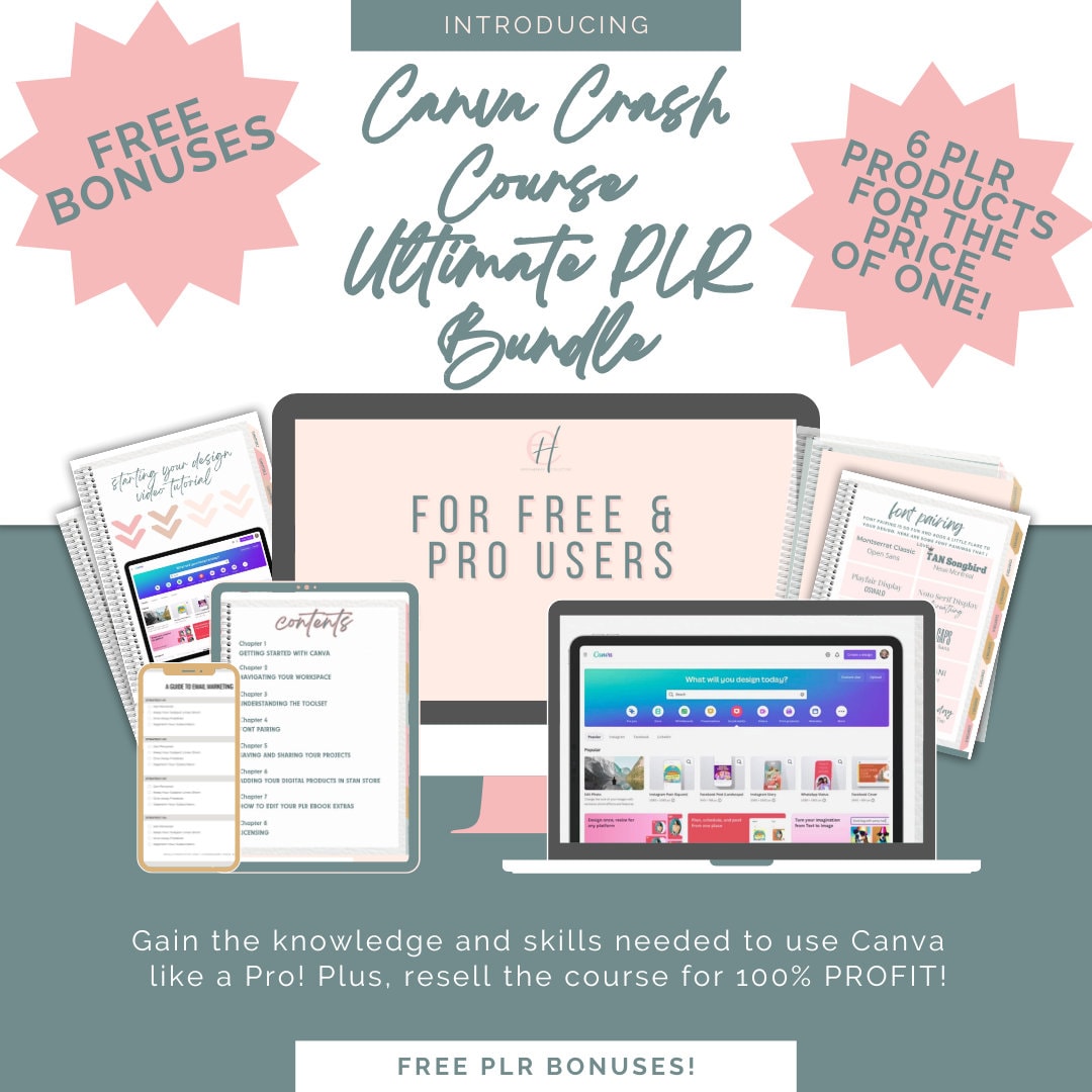 Canva Crash Course Ultimate PLR Bundle. Course Plus 5 Done for You DFY ... Canva Crash Course Ultimate PLR Bundle. Course Plus 5 Done for You DFY ...