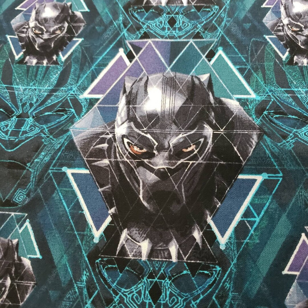 Black Panther Fabric Wakanda Avengers Fat Quarter 100% Cotton - Etsy