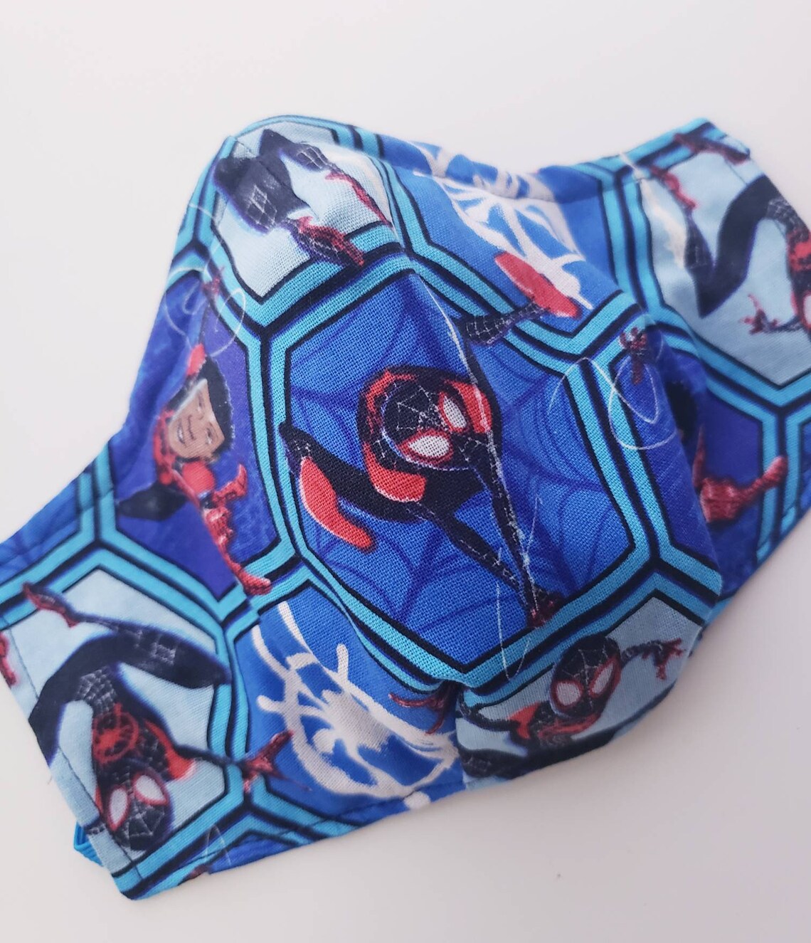 Spiderman Spiderverse Miles Morales Avengers Cotton Face Mask | Etsy