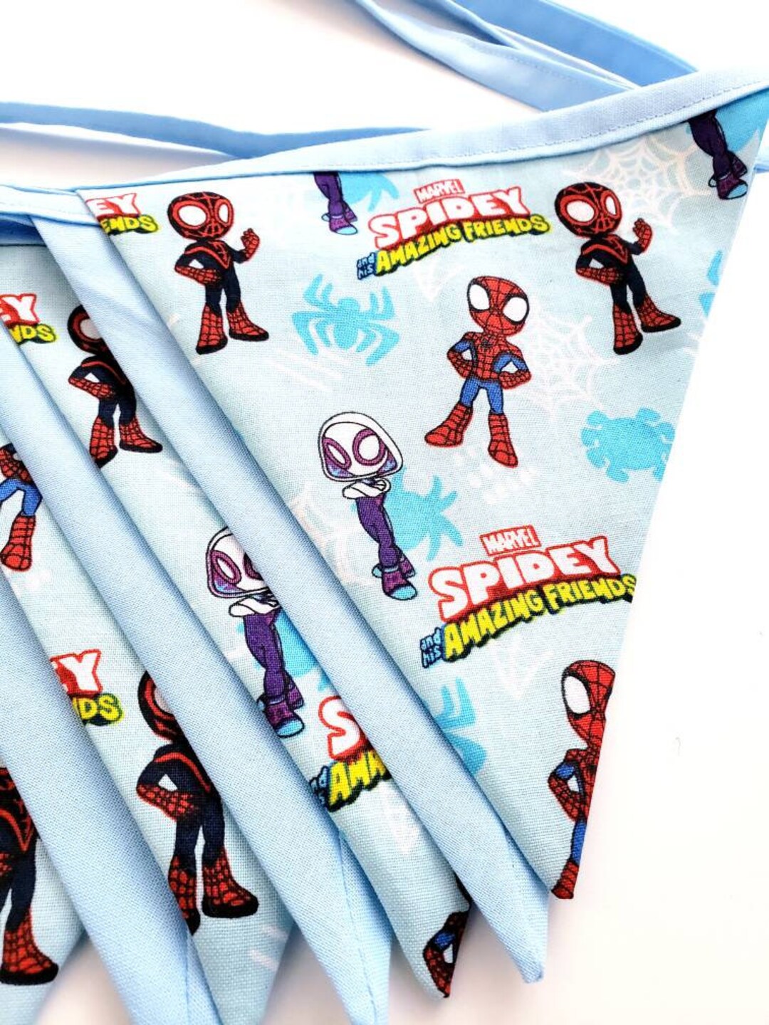 Ghost Spider Party Banner Bunting Photo Garland Spiderman Spiderverse ...