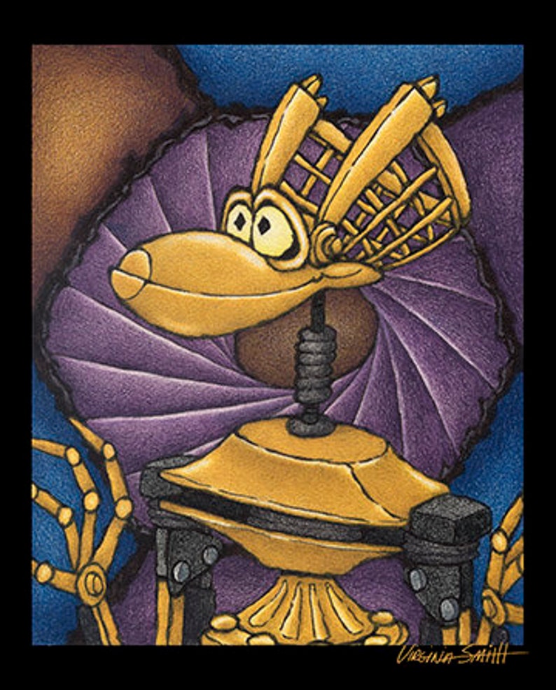 Crow T Robot! - From Vintage 90s Ink and Colored Pencil Artwork - 8 X ...