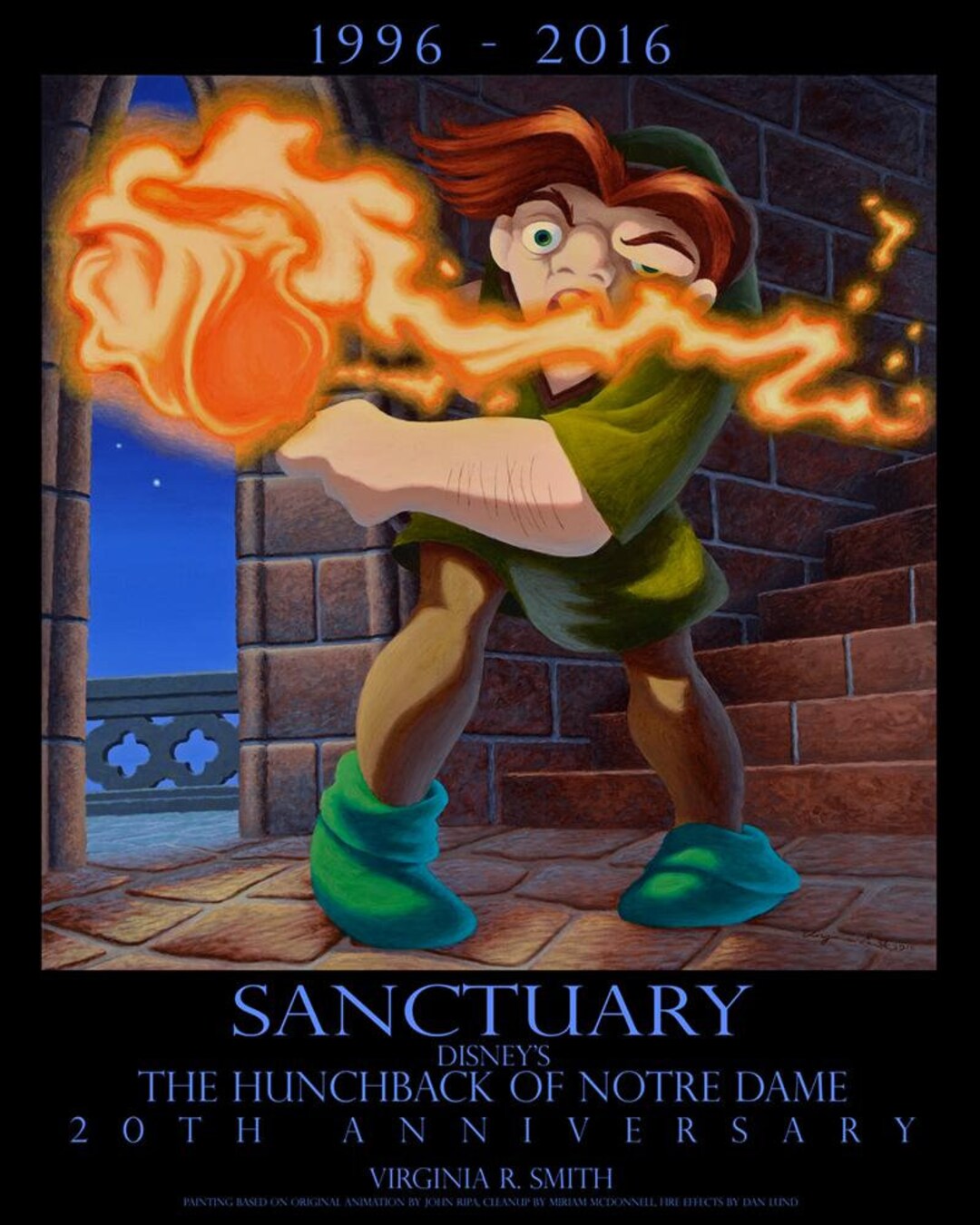 Sanctuary - Hunchback of Notre Dame 20th Anniversary Painting ...