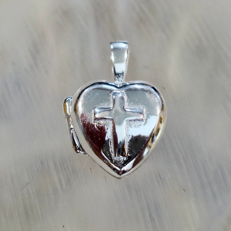 Locket With Cross - Etsy