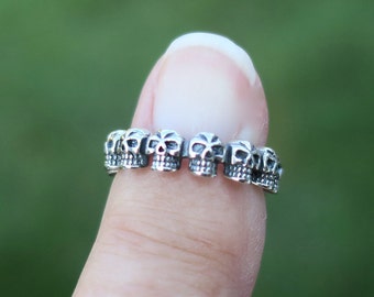 Silver Skull Ring | Etsy