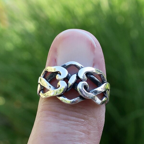 Silver Puzzle Ring - Etsy