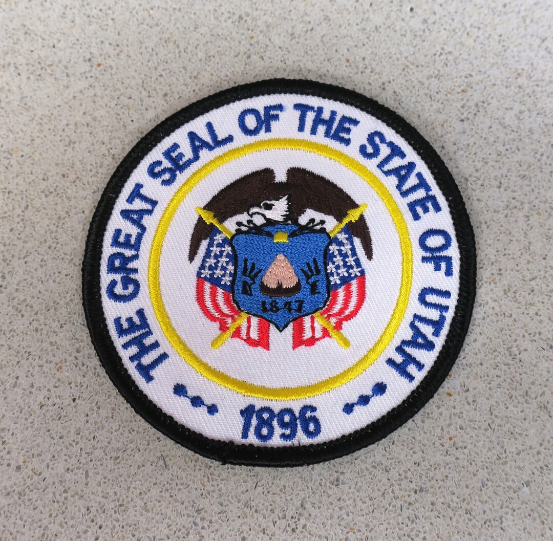 Embroidered Utah State Seal Iron on Patch - Etsy