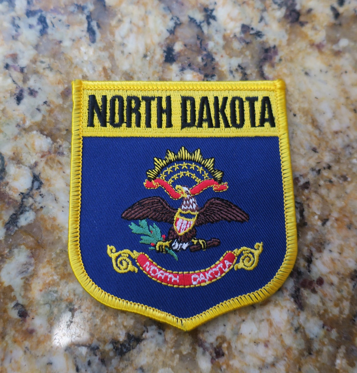 Embroidered State of North Dakota Iron On Patch | Etsy
