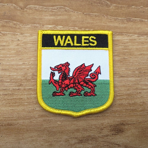 Welsh Dragon Embroidered Iron on Patch Applique - Etsy