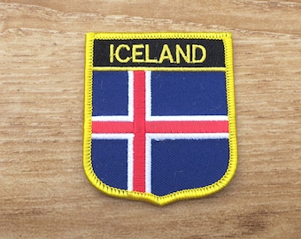Iceland Travel Patch Embroidered Iron on Sew on Badge Souvenir - Etsy