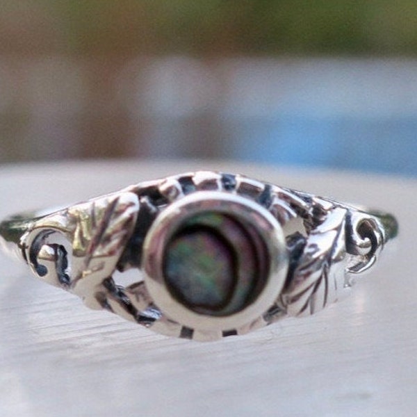 Abalone Ring - Etsy