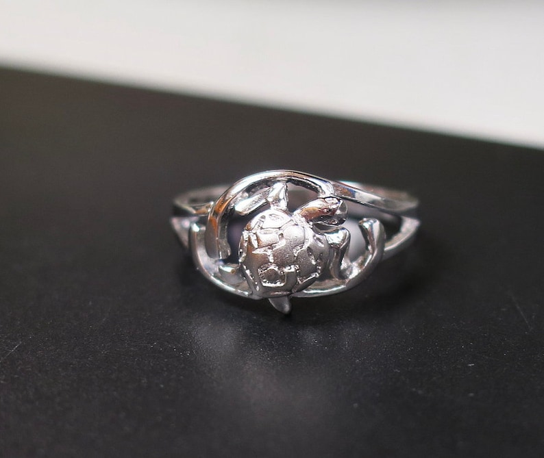 SALE Vintage 925 Sterling Silver Turtle Ring - Etsy