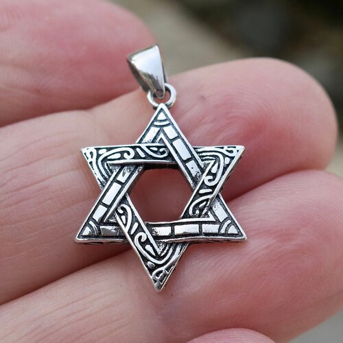 Small Star of David Necklace Sterling Silver Star of David - Etsy