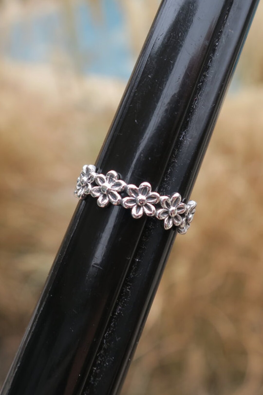Vintage 925 Sterling Silver Flower Ring - Etsy