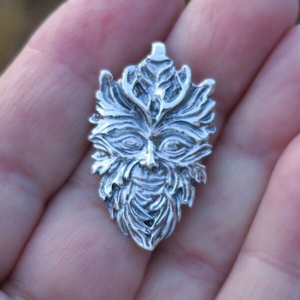 Green Man Pendant - Etsy