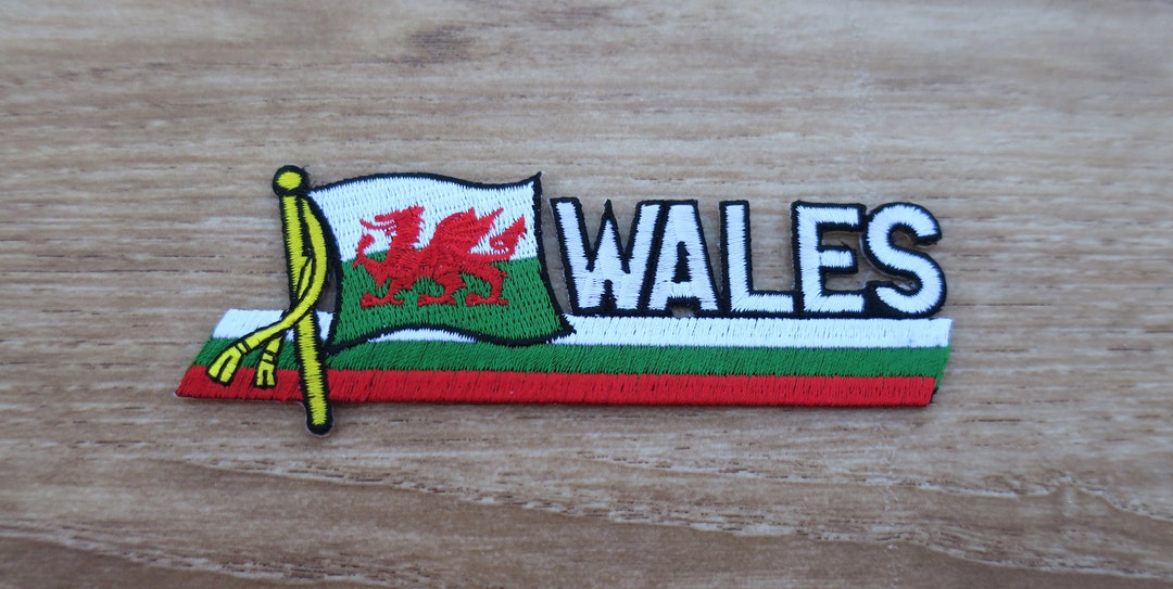 Vintage Iron on Embroidered Wales Flag Patch - Etsy