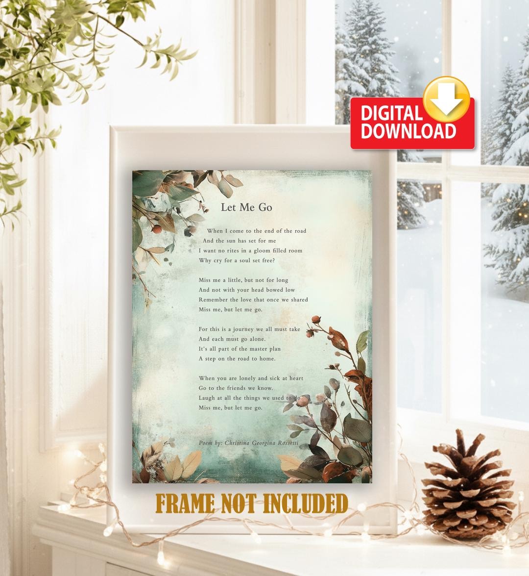 Funeral Poem, Elegant Eulogy Print: Keep the Memory Alive With Miss Me ...