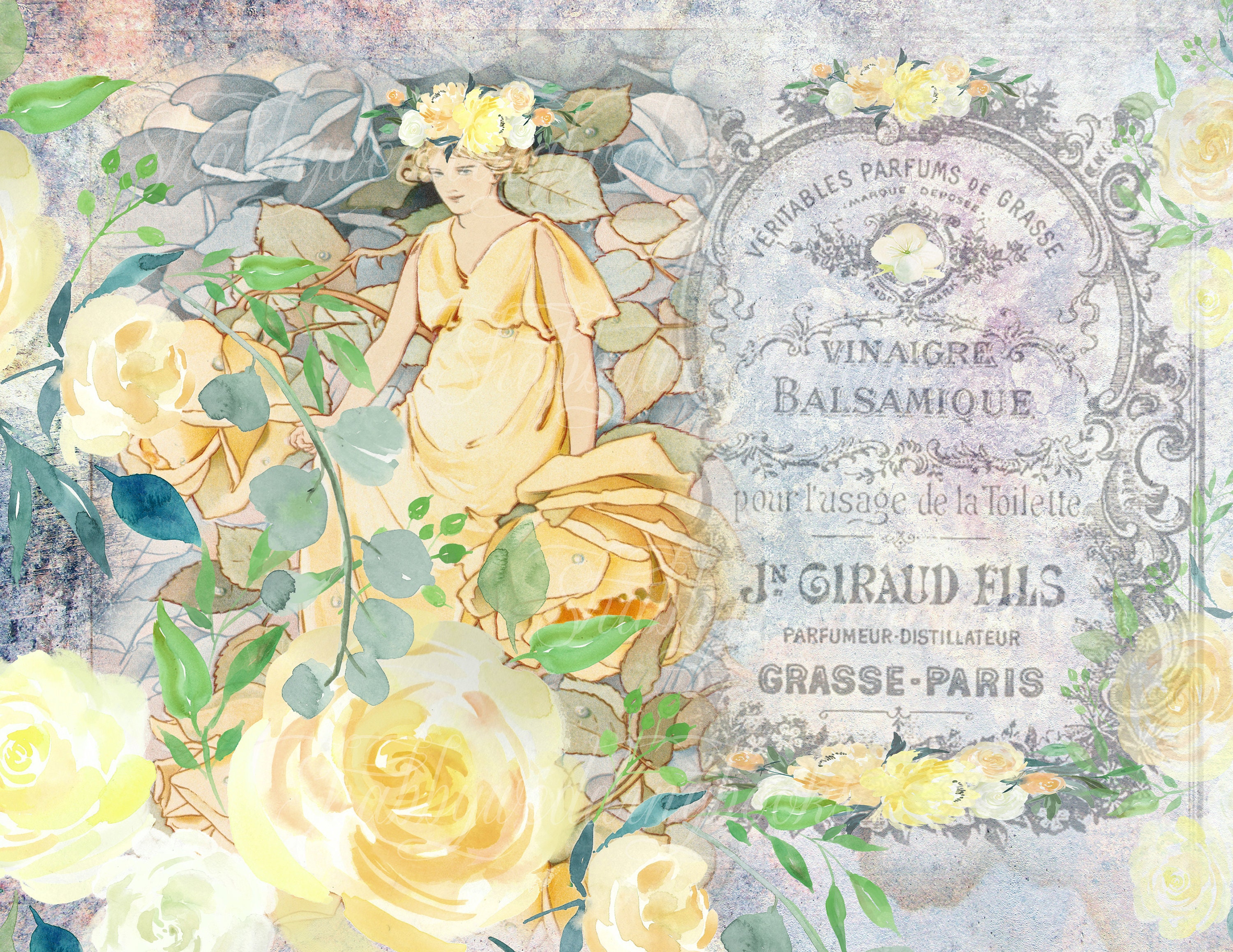 Butterflies, Fairies, Flowers and Bird Digital Download, 6 Printable ...