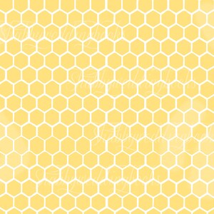 Set of 7 Bee and Honeycomb Scrapbooking Papers, Honey Bees in ...