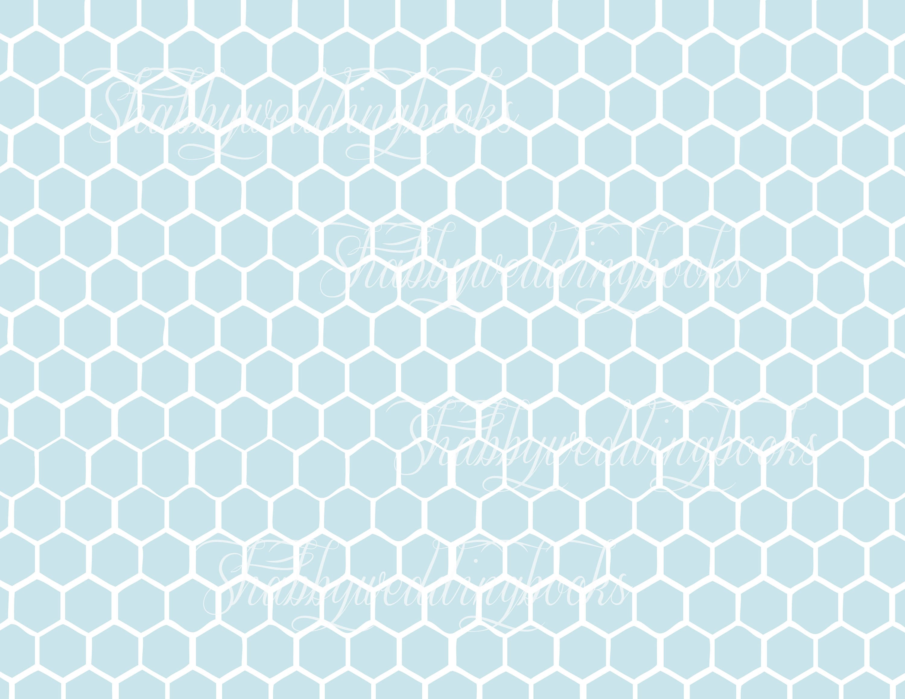 Set of 7 Bee and Honeycomb Scrapbooking Papers, Honey Bees in ...