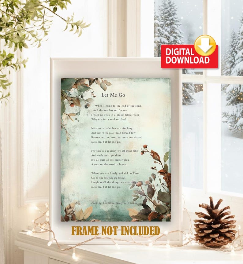 Funeral Poem, Elegant Eulogy Print: Keep the Memory Alive With Miss Me ...