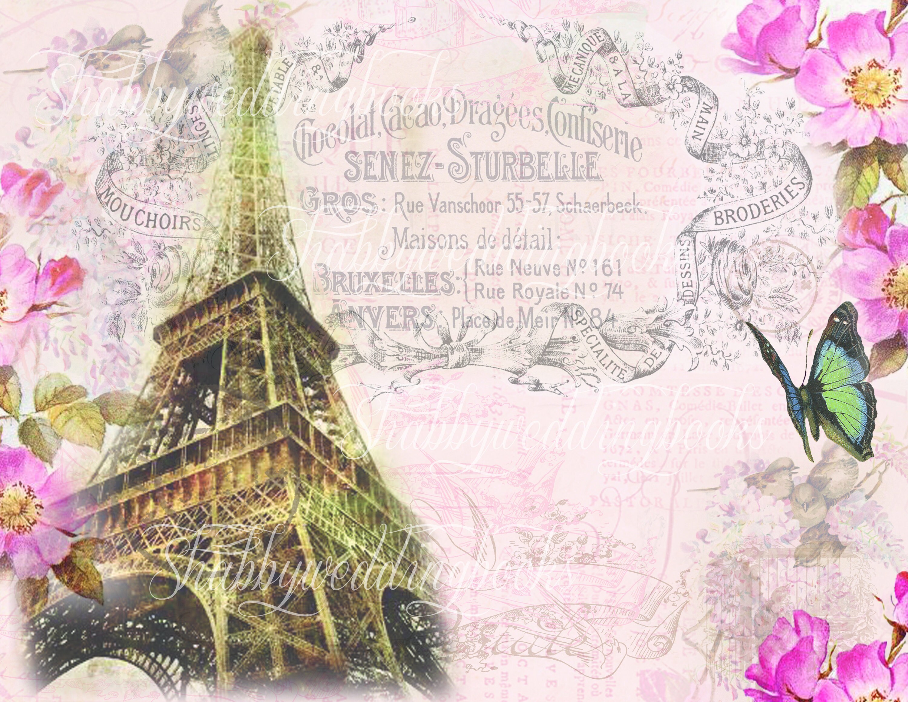 Printable Scrapbook Papers Digital File Download 6 Sheets of - Etsy