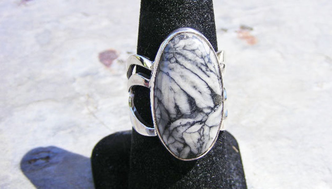 PINOLITE or PINOLITH STONE, Size 9, Rare Stone With Striking Contrasts ...