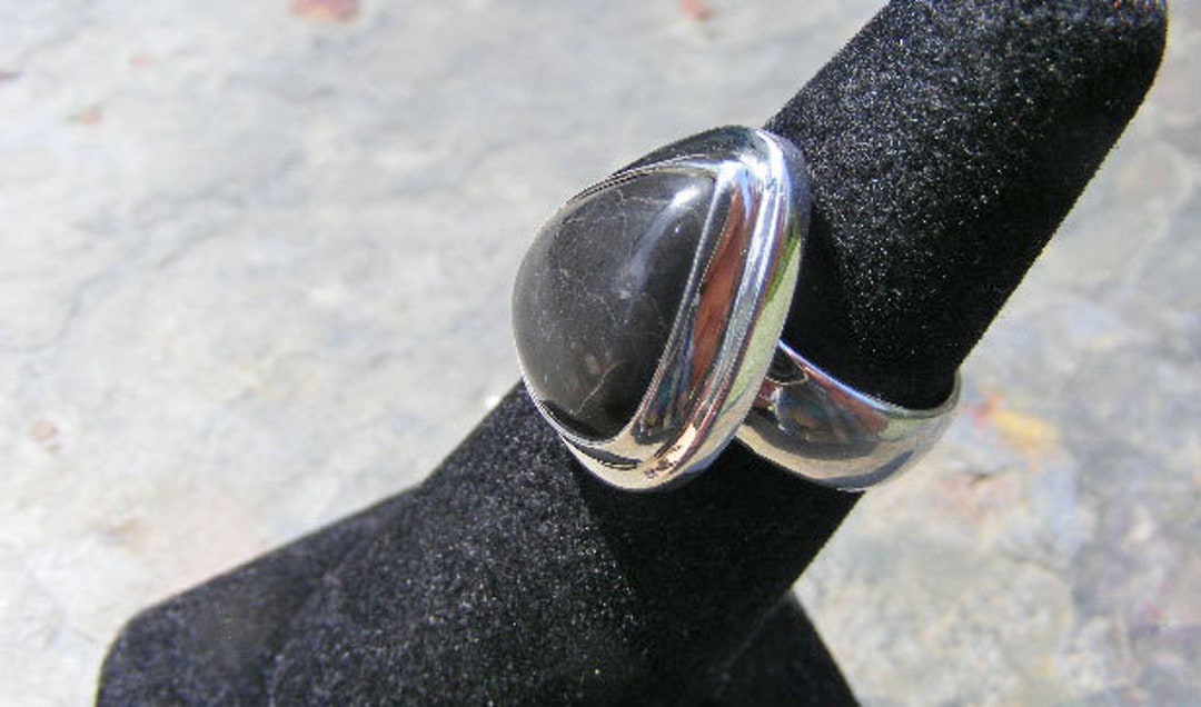 On Reserve, SHAMANITE RING, Rare Form of Black Calcite, Shamanic ...