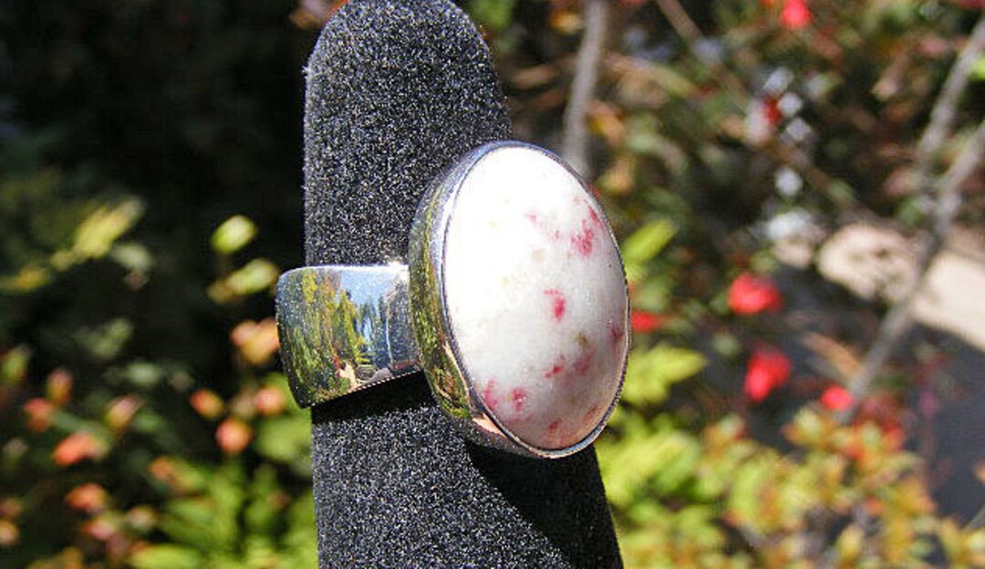 CINNABAR in DOLOMITE RING, the Merchant's Stone, Unique and Striking ...