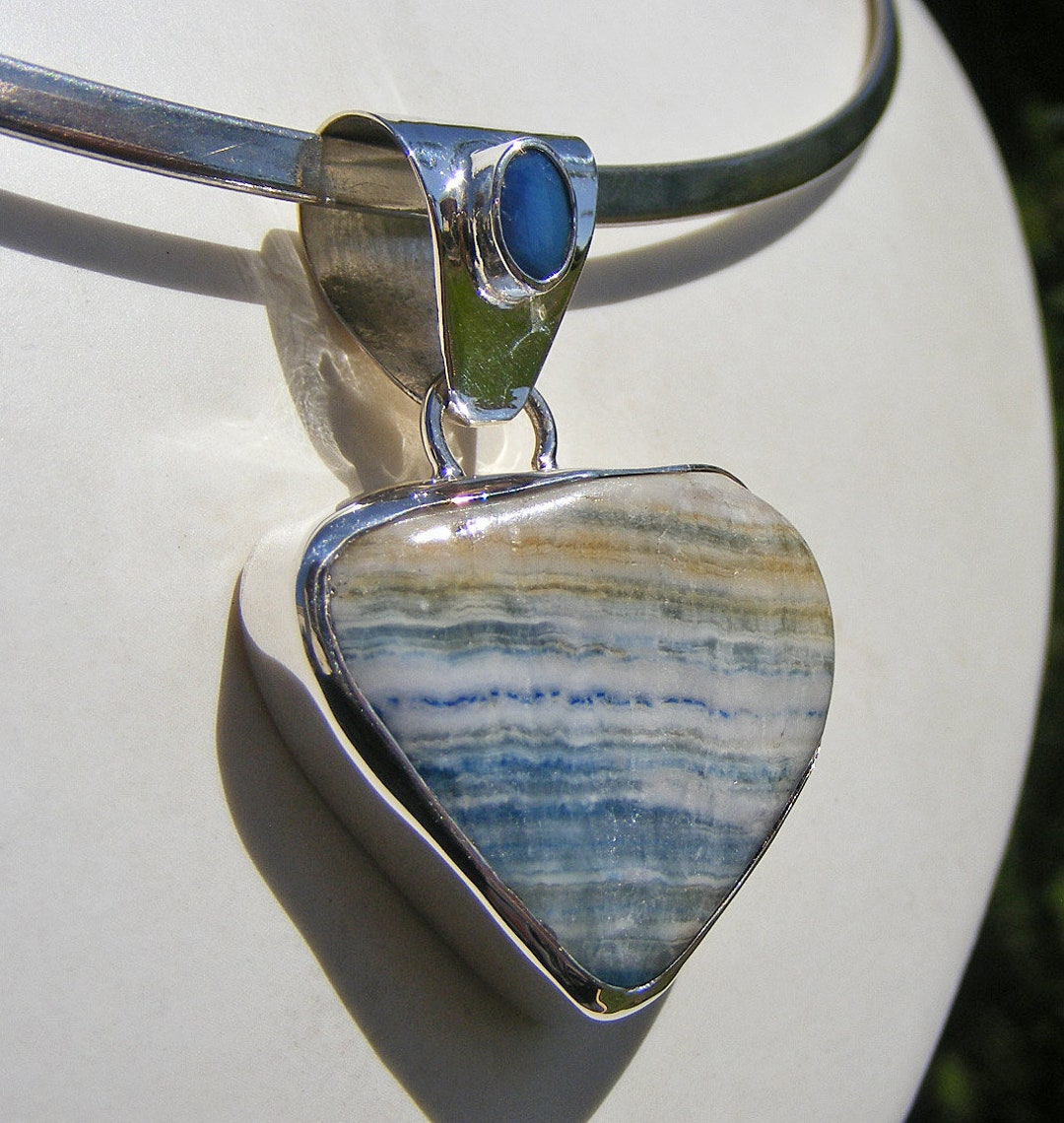 SCHEELITE PENDANT, With Opal, Rare and Unusual Mineral From Turkey ...