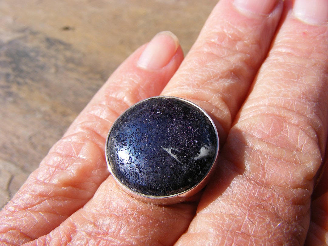 COVELLITE RING, Size 7, Rare Gemstone Found in Montana, Beautiful ...