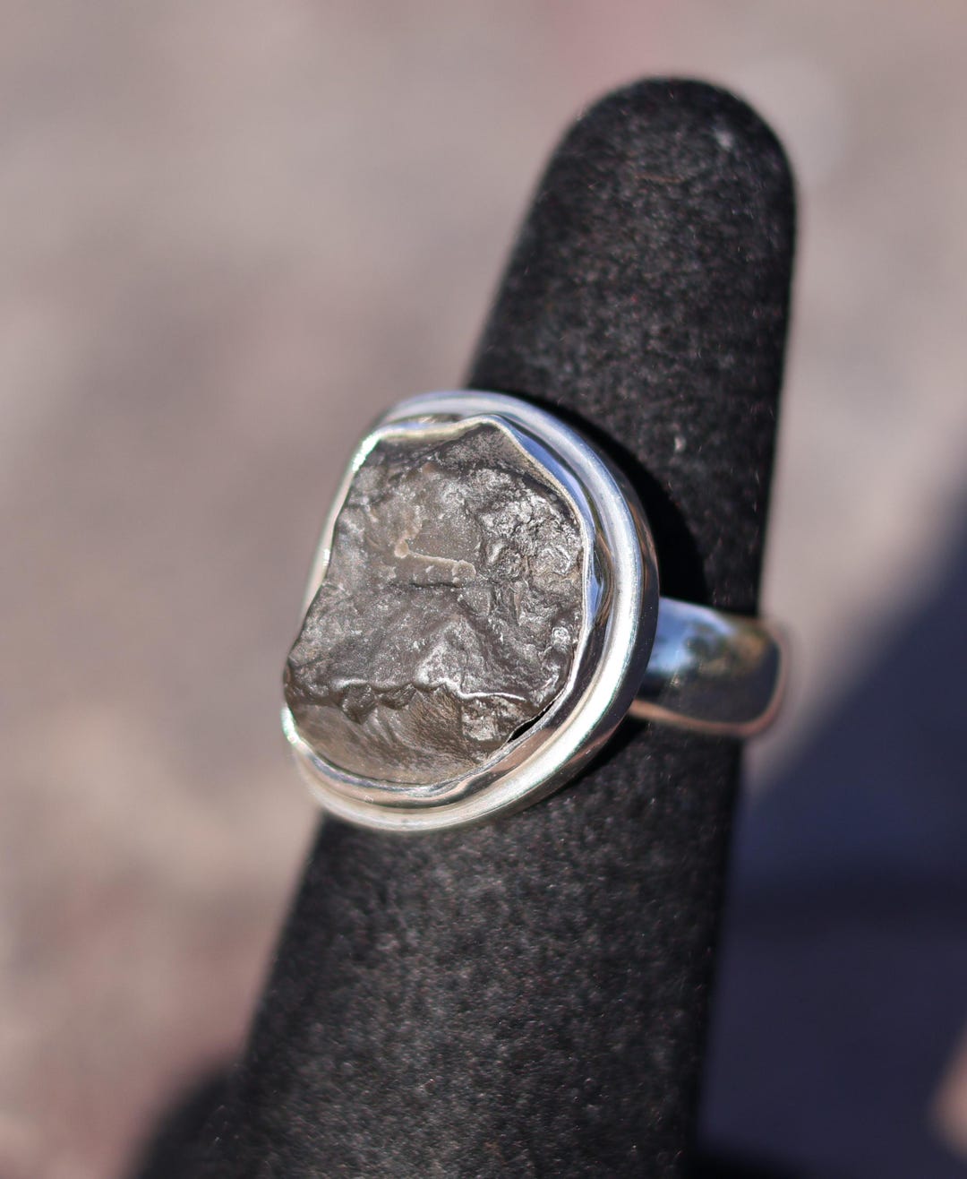 SHAMANITE RING, Rare Form of Black Calcite, Shamanic Journeying, Mined ...