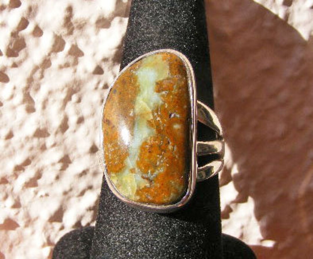 VARISCITE RING, Beautiful, Natural Color, Earthy Tones, Size 9 ...
