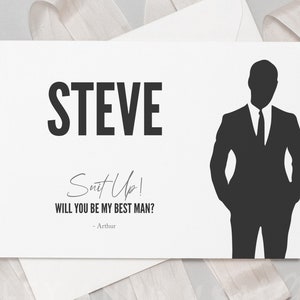Best Man Card Will You Be My Best Man Card Best Man - Etsy