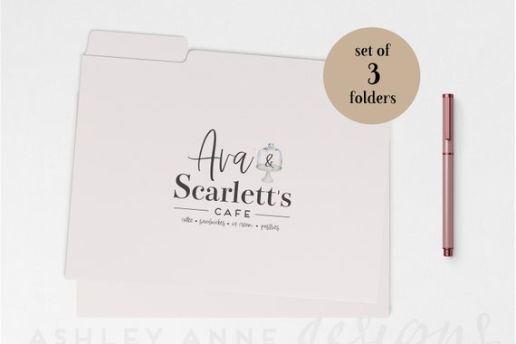 Logo Folders, Custom Folders, Small Business Gift, Gift for ...