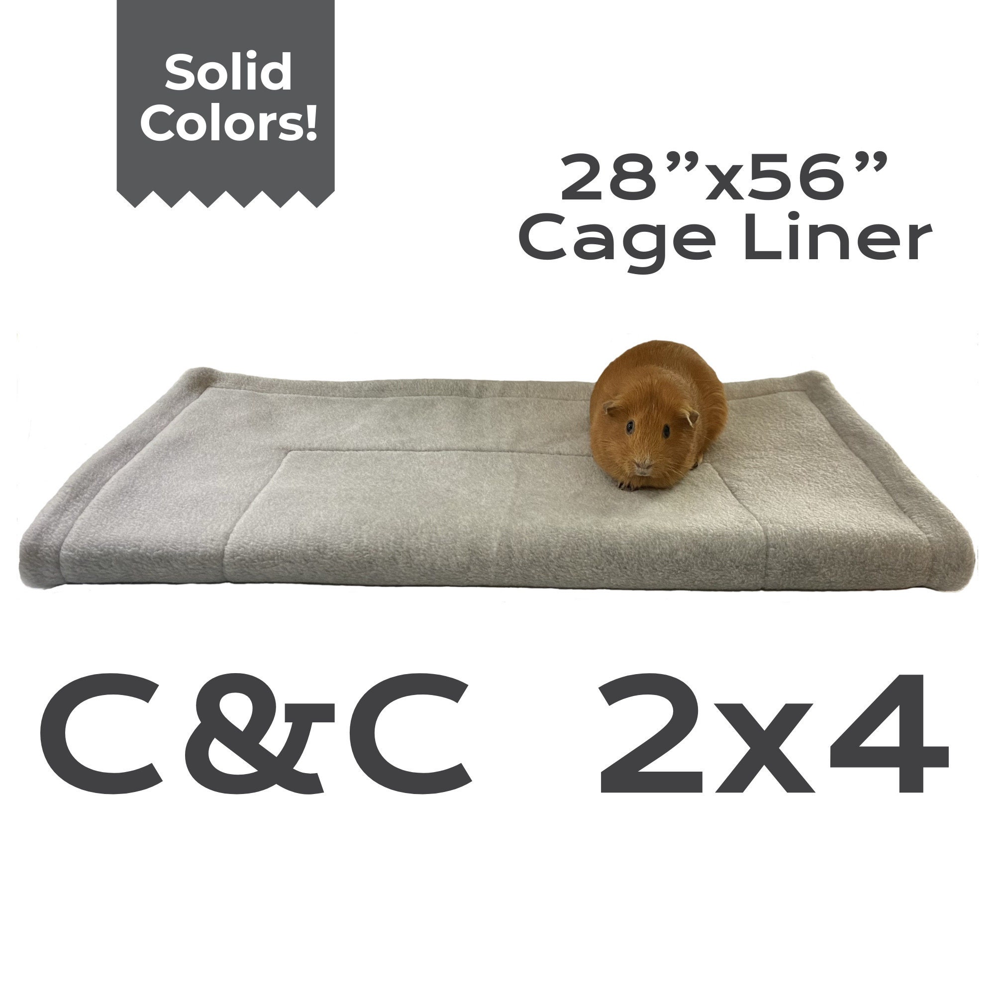 2x4 C&C Solid Fleece Cage Liner - Custom Colors - Etsy