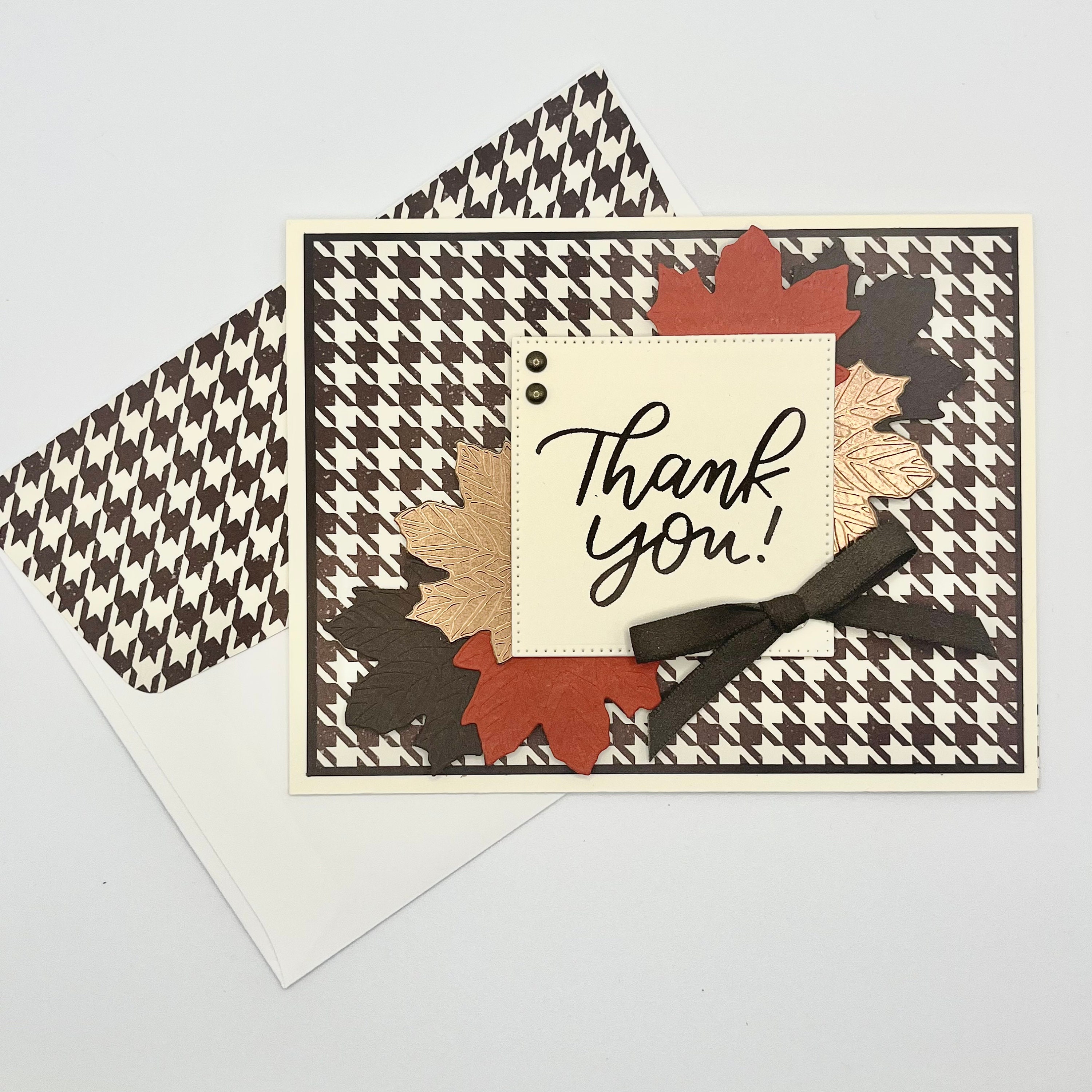Fall Thank You Handmade Greeting Card - Etsy